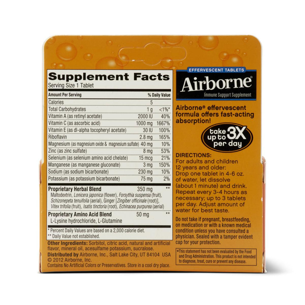 Airborne Effervescent Tabs — AliviOTC