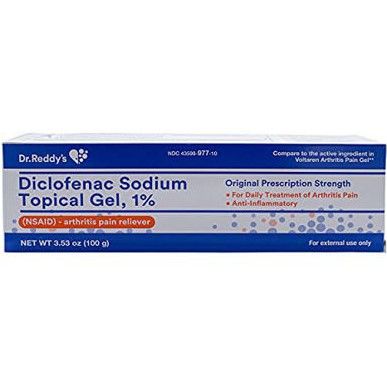 Dr. Reddy's Diclofenac Sodium Arthritis Pain Relief Topical Gel 3.53oz ...